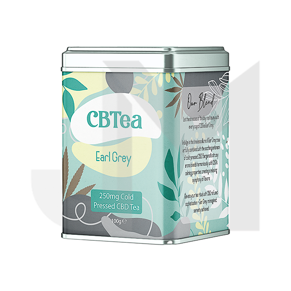 CBTea 250mg Cold Pressed Full Spectrum CBD Earl Grey Tea - 100g – JM ...