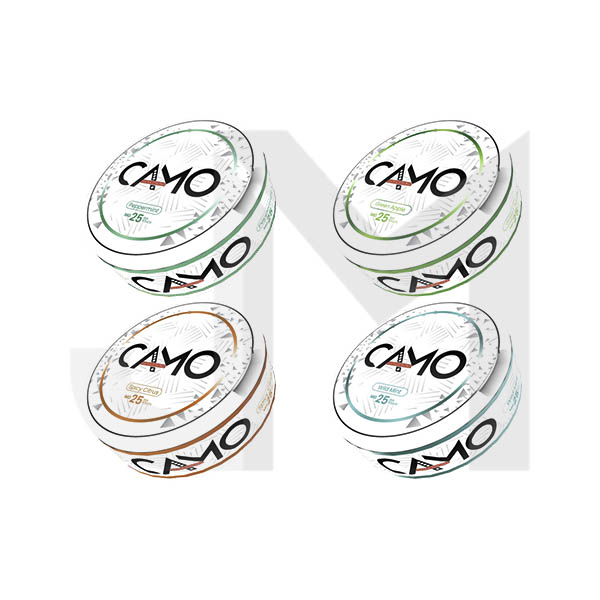 25mg Camo Nicotine Pouches - 20 Pouches | UK Wholesale Nicotine Pouches