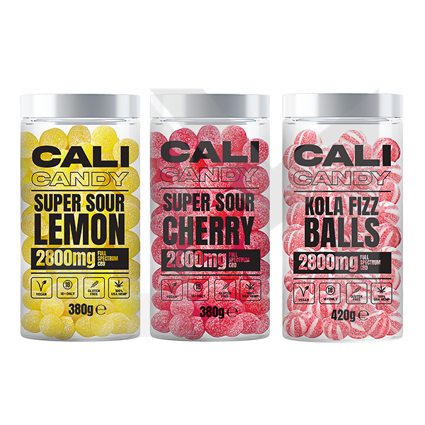 CALI CANDY MAX 2800mg Full Spectrum CBD Vegan Sweets - 10 Flavours