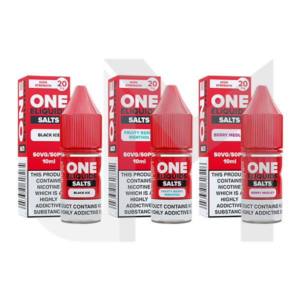 20mg One E-Liquids Flavoured Nic Salts 10ml (50VG/50PG)