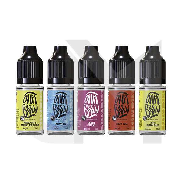 18mg Ohm Brew Balanced Blend 10ml Nic Salts (50VG/50PG) – JM Wholesale Ltd