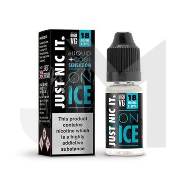 18mg Just Nic It On Ice Nic Shot 10ml (80VG/20PG)