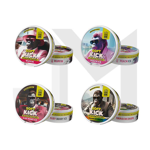 10mg Aroma King Soft Kick Nicotine Pouches - 25 Pouches