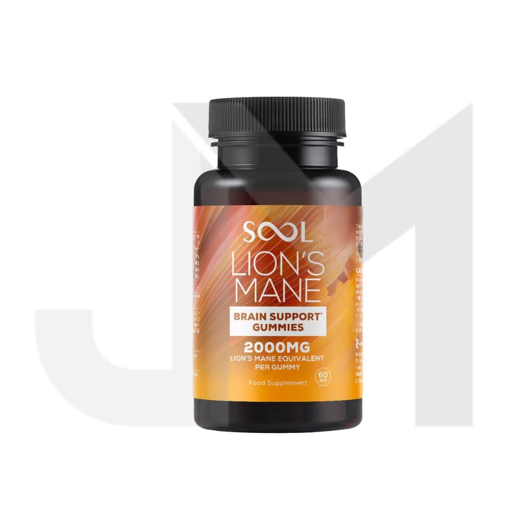 SOOL 2000mg Lion's Mane Brain Support Gummies 60 Pieces | UK Wholesale