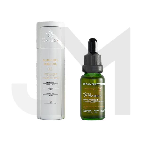 Dr Watson 1000mg Support CBD Oil 20ml | UK CBD Wholesale
