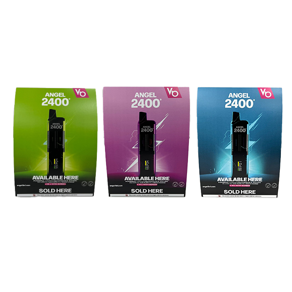 FREE Vapes Bar Angel 2400 Promotional Counter Display - For Your Busin
