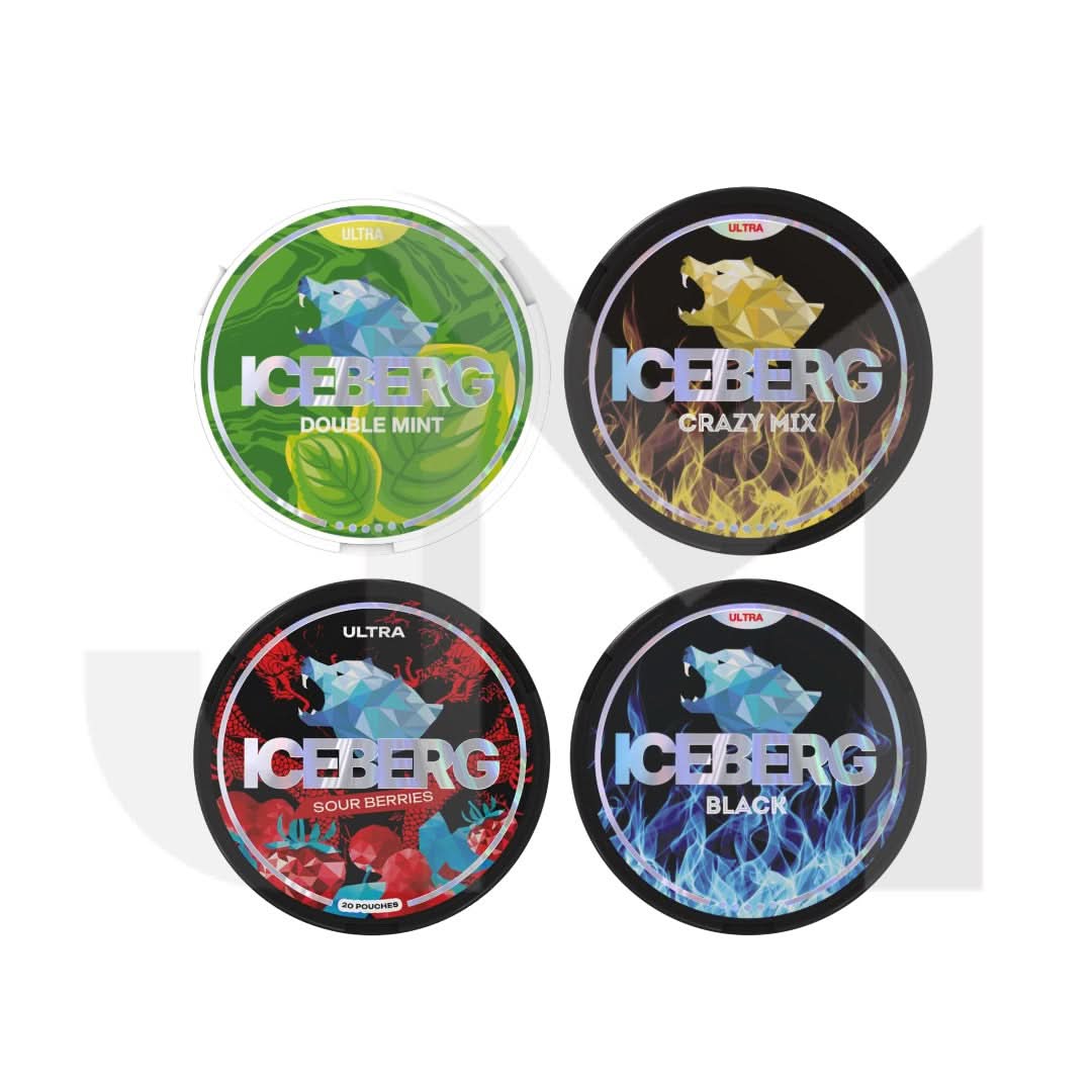 50mg Iceberg Ultra Nicotine Pouches - 20 Pouches – JM Wholesale Ltd