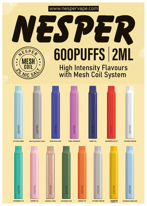 FREE Nesper Disposable Vape A3 Promotional Poster - For Your Business ...