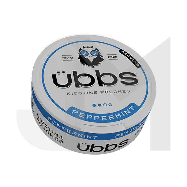 6mg Übbs Peppermint Regular Strength Nicotine Pouches - 20 Pouches