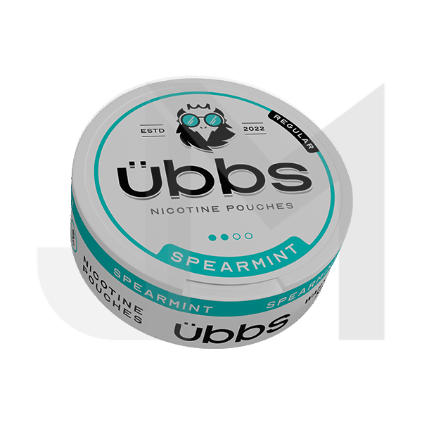 6mg Übbs Spearmint Regular Strength Nicotine Pouches - 20 Pouches